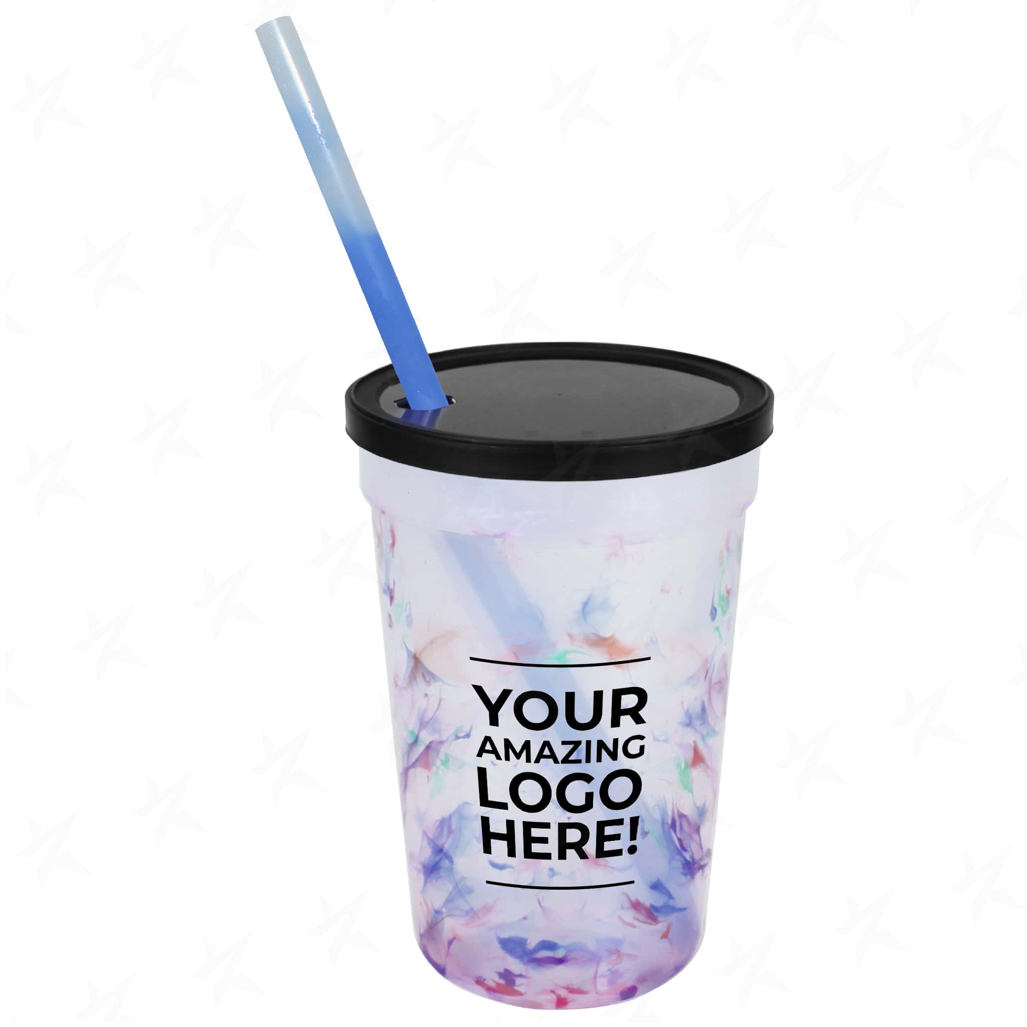 Logo 22 Oz Rainbow Confetti Mood Cup
